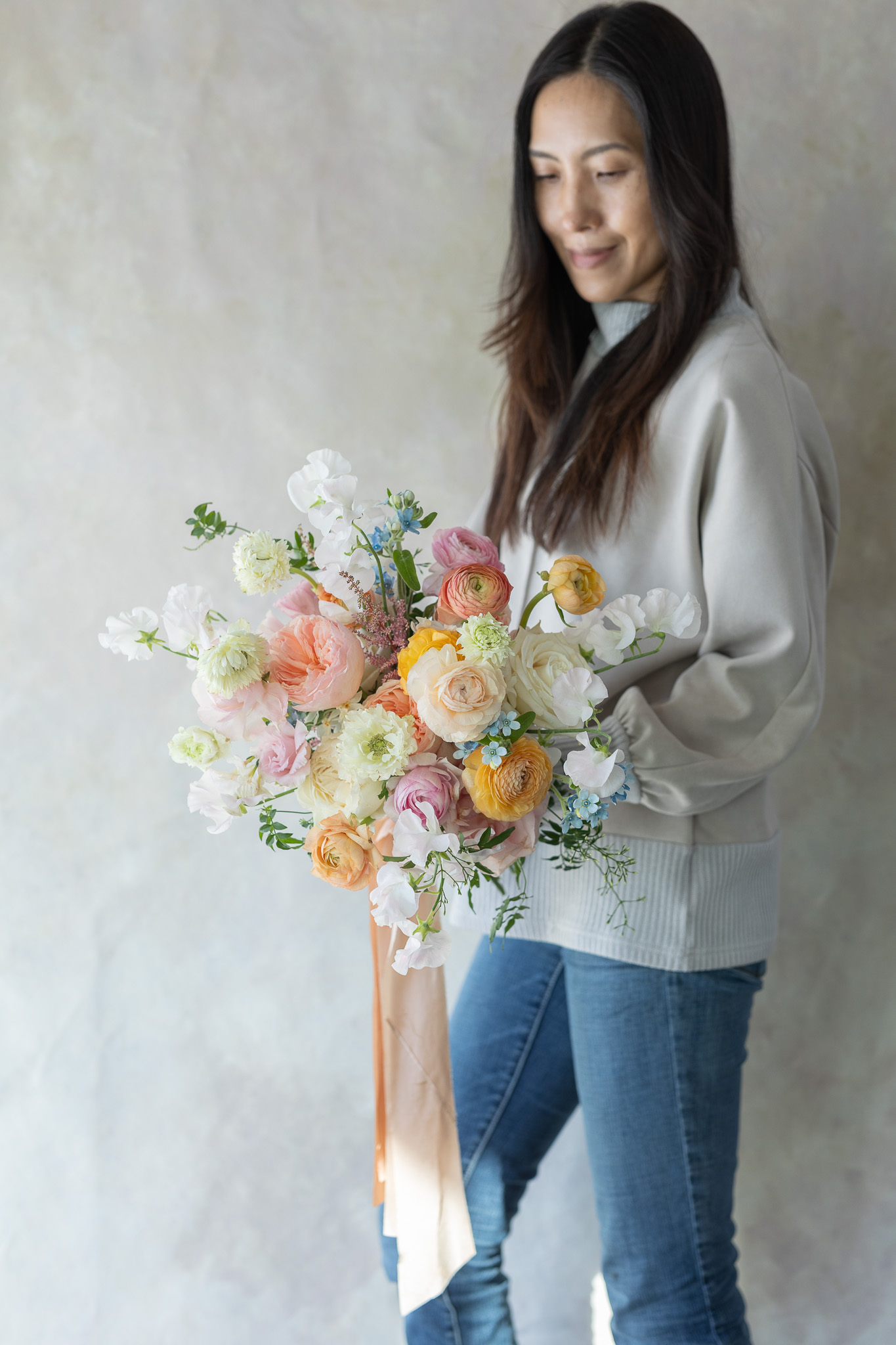 How to Make a DIY Hand Painted Photography Backdrop - kokofloral.com